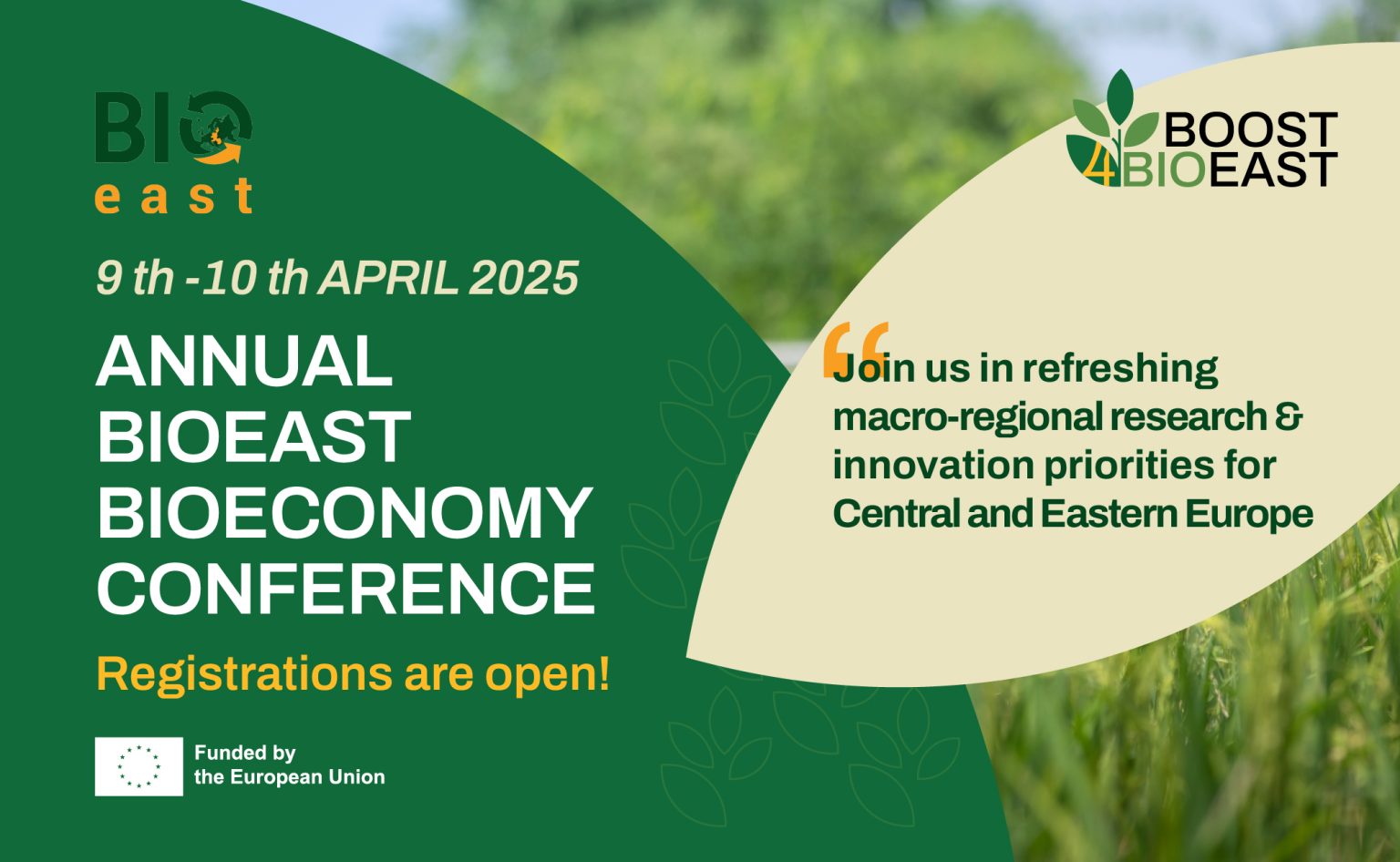 Join us at the Annual BIOEAST Bioeconomy Conference 2025! – BIOEAST